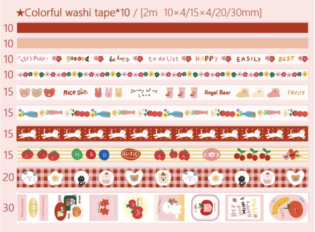 Set Stickers + cintas + post it - Tienda Yiwu