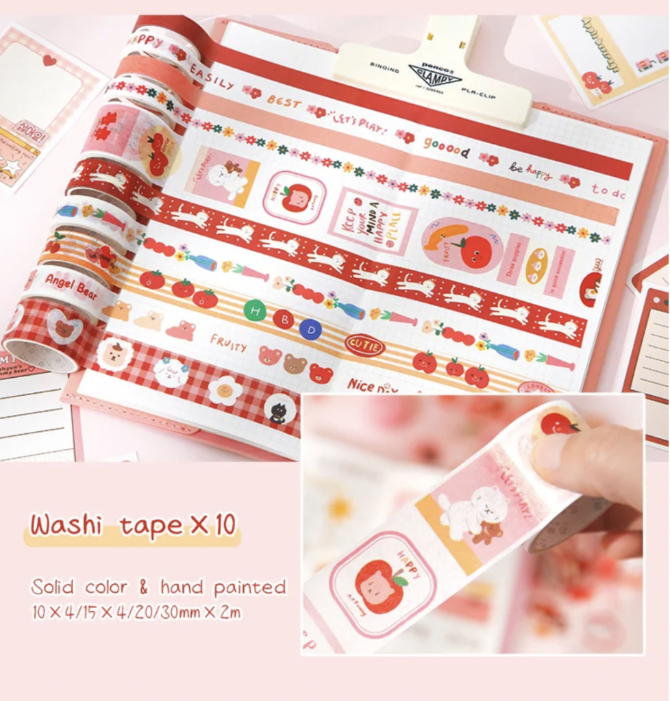 Set Stickers + cintas + post it - Tienda Yiwu