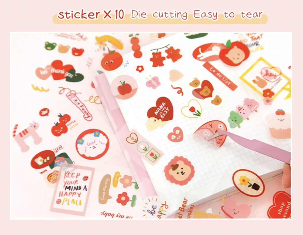 Set Stickers + cintas + post it - Tienda Yiwu