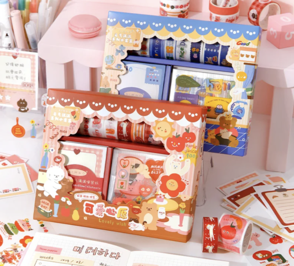 Set Stickers + cintas + post it - Tienda Yiwu